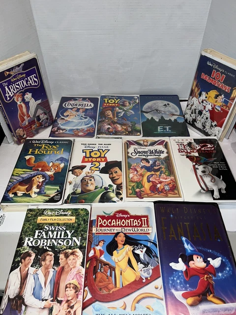 LOT OF 14 Disney VHS Toy story Pocahontas Cinderella Dalmatians Mickey ...