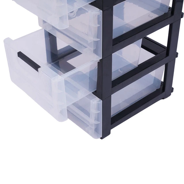 PP PLASTIC STORAGE Cabinet 5 Drawers Stackable Clothes Storage Box ...