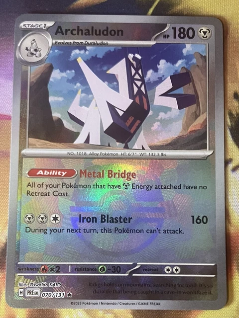 ARCHALUDON (MASTER BALL Pattern) 070/131 Sv: Prismatic Evolutions Holo ...