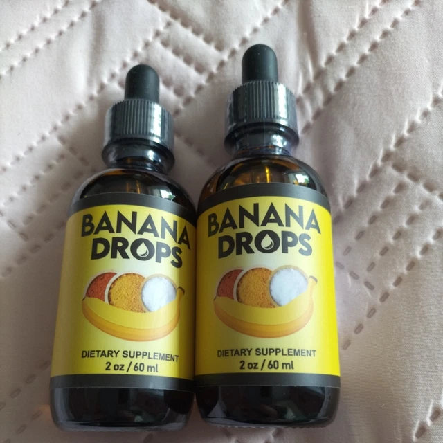 BANANA DROPS ADVANCED Formula Maximum Strength Liquid Supplement USA £ ...