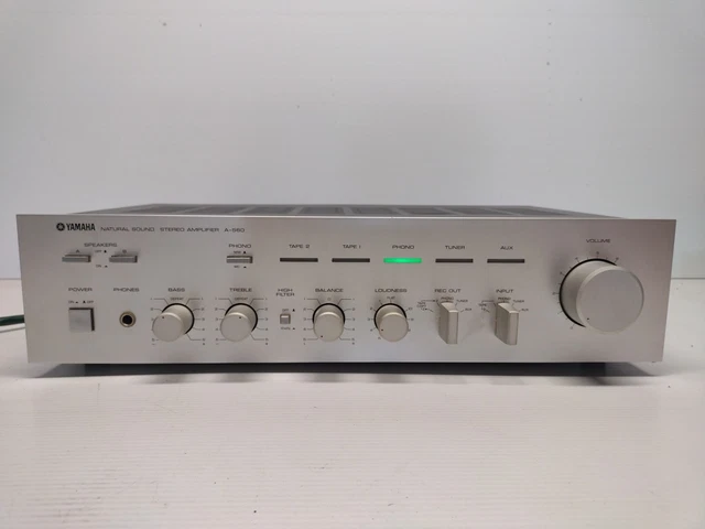 YAMAHA A-560 STEREO Integrated Amplifier Amp MC Phono Input Vintage ...