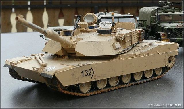 M1A1/A2 MAIN BATTLE Tank US Army, Maßstab 1:35 von RFM, Gebaut, Bemalt ...