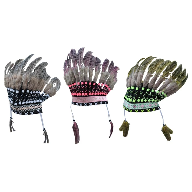 FEATHER HEADBAND CRAFTS Headpiece for Gathering Holiday Carnival Women ...