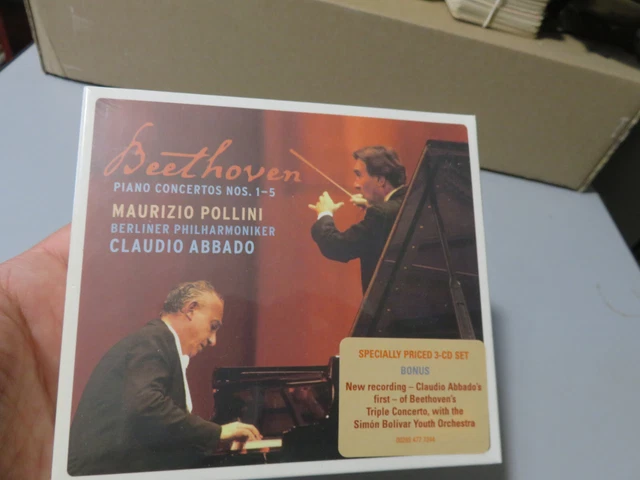 BEETHOVEN PIANO CONCERTOS nos. 1-5 Pollini Abbado Berliner ...
