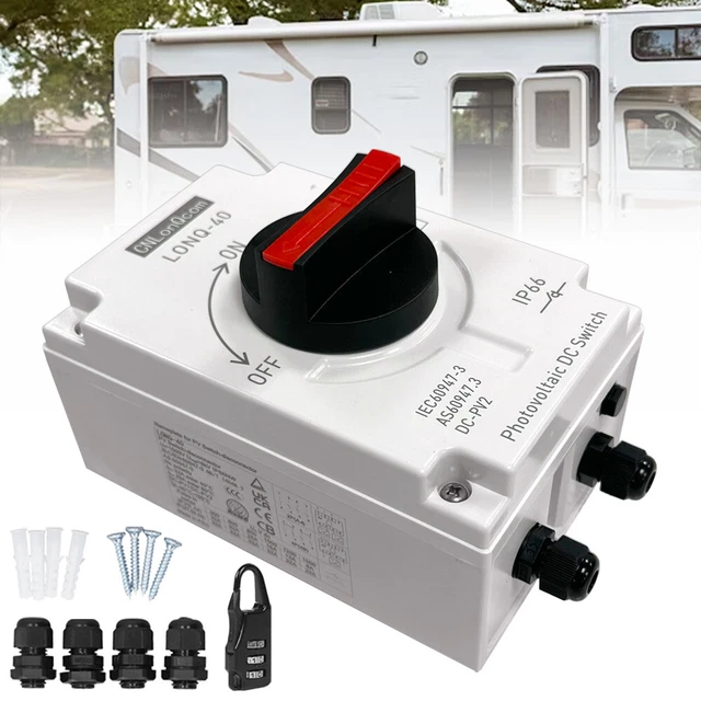 DC 1000V 32A PV Changeover Solar Photovoltaic Isolator Switch Disconnect Switch £25.12 - PicClick UK