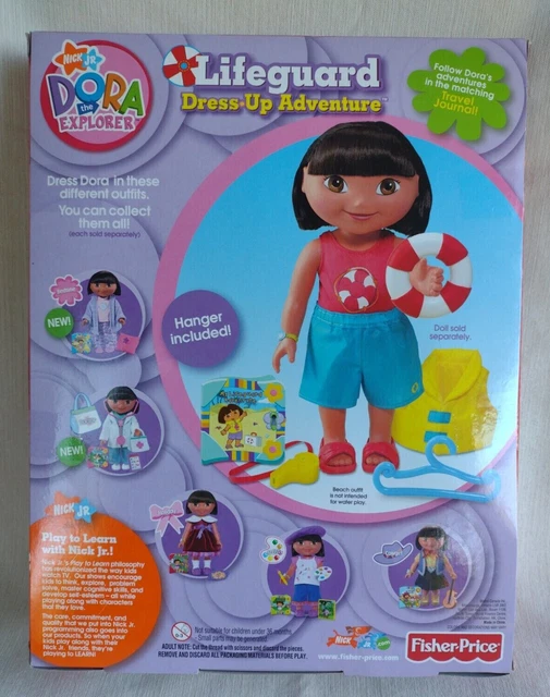2006 DORA THE Explorer Dress Up Adventure Lifeguard Outfit Set New ...