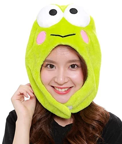 SAZAC KIGURUMI POLAIRE Casquette Sanrio Kero Keroppi Cosplay Chaud ...