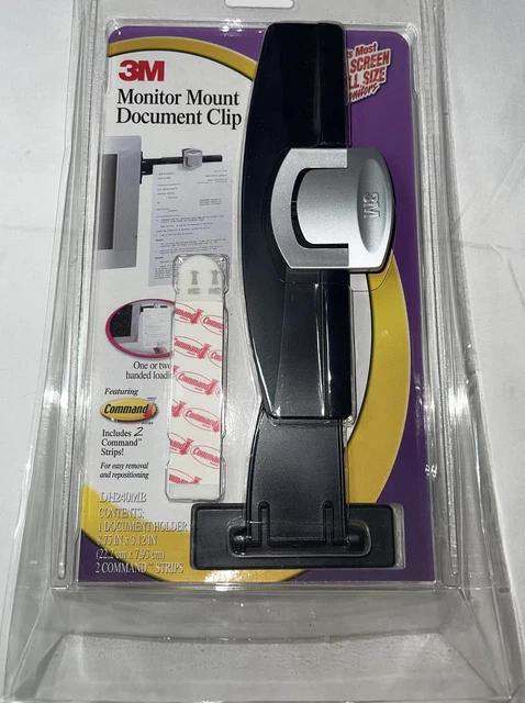 3M SWING ARM Copyholder Adhesive Monitor Mount Plastic 30 Sheet ...