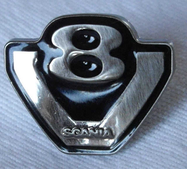 OFFICIAL SCANIA MERCHANDISE Truck V8 Enamel Metal Pin badge New GIFT £9 ...