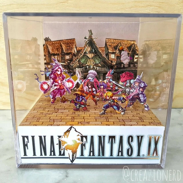 BIG PIXEL BOX FINAL FANTASY IX DIORAMA CUBE - Fight Kuja - HANDMADE £44 ...