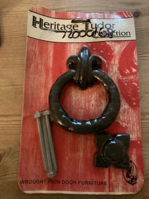 HERITAGE TUDOR WROUGHT iron door knocker £9.99 - PicClick UK