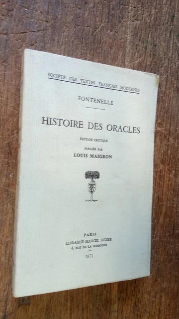 HISTORY OF ORACLE Cards/Fontenelle £13.67 - PicClick UK