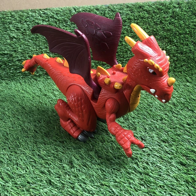 FISHER PRICE IMAGINEXT Roaring Light Up Red Dragon Light and Sounds £7. ...
