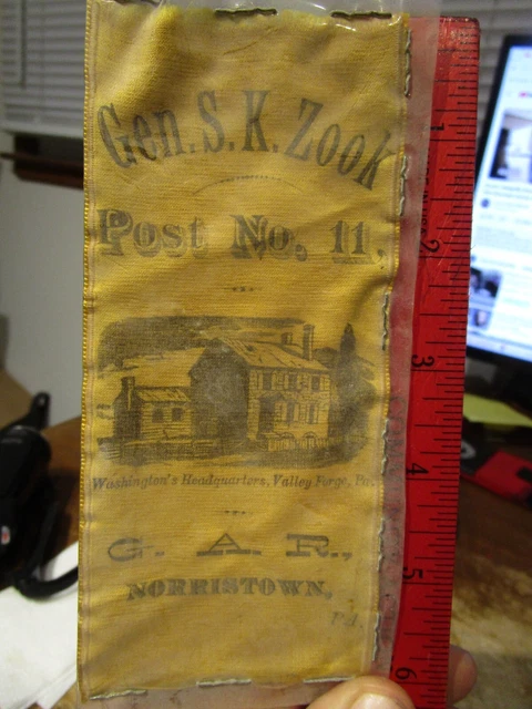 NORRISTOWN PENNSYLVANIA GENERAL Zook GAR Post 11 Civil War Veterans ...