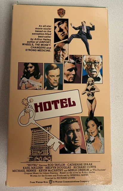 HOTEL VHS VIDEO Tape 60's Drama Rod Taylor Merle Oberon 1967 classic ...