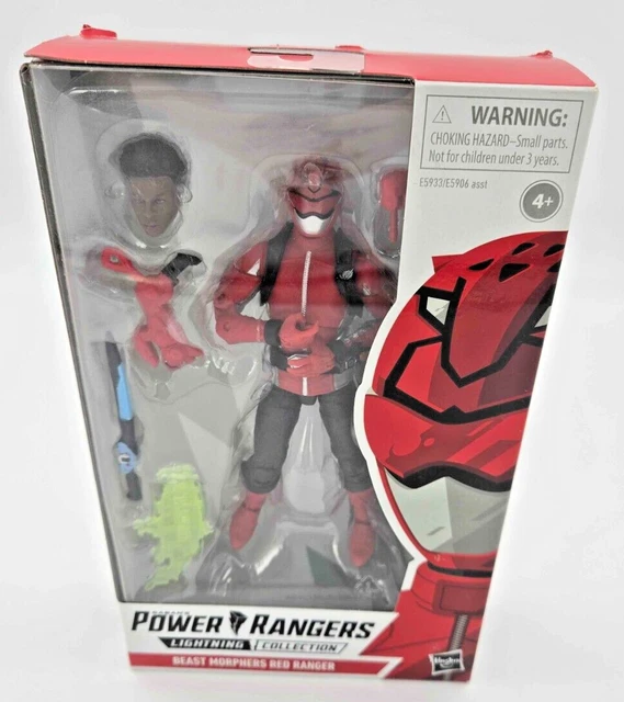 HASBRO POWER RANGERS Lightning Collection Beast Morphers Red Ranger 6in ...