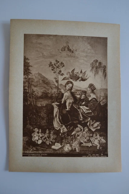 ANCIENNE PHOTO ALBUMINE vers 1880 de tableau ancien Jörg Breu EUR 9,90 - PicClick FR