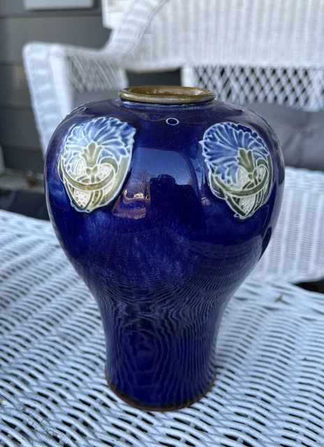 ANTIQUE ROYAL DOULTON Pottery Vase Art Nouveau Artist Signed Annie Neal 8253 £87.70 - PicClick UK