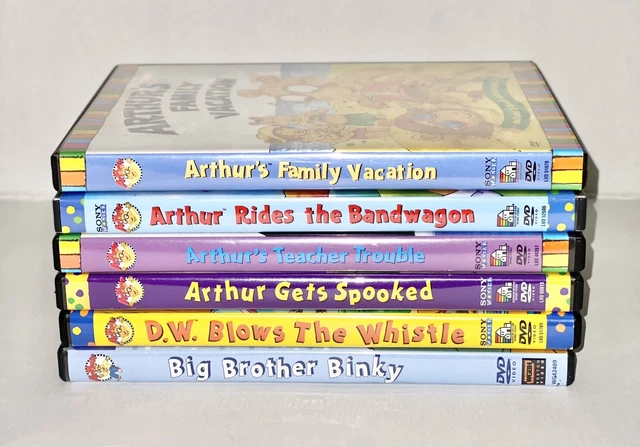 UNTESTED ARTHUR DVD Lot of 6 (x6) PBS Kids - Various Titles $64.99 ...