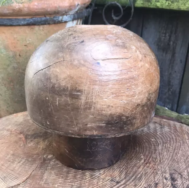 ANTIQUE VICTORIAN MILLINERY block head mould form model wig hat shop ...