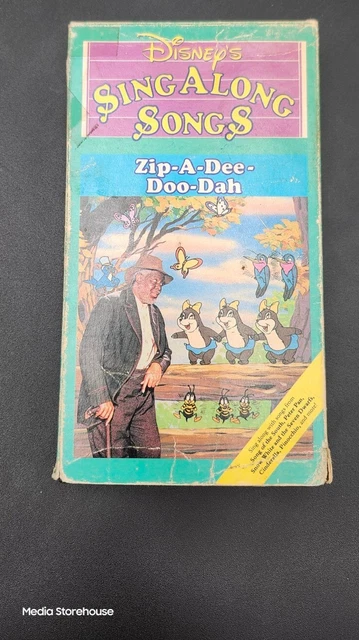 DISNEY SING ALONG Songs Zip-A-Dee-Doo-Dah Songs Of The South Vhs #1 £3. ...