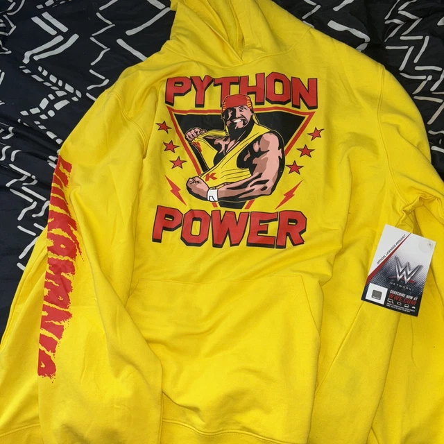 HULK HOGAN HULKAMANIA Hoodie Wwf Wrestling Python Power Xxl Brand New ...