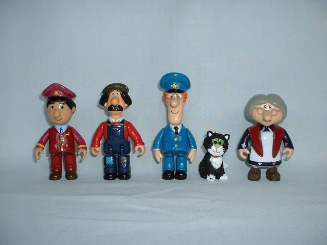 POSTMAN PAT SET Of 5 Action Figures Toys (BBC/TED GLEN/JESS THE CAT/MRS ...