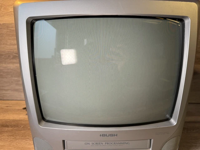 BUSH BTV18 BTV18SIL/VA 14" CRT TV Video Recorder Combo VCR VHS Gaming Retro £109.99 - PicClick UK