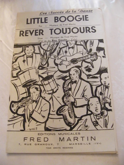 & SPARTITO LITTLE Boogie Fred Martin Dream Toujours Music Sheet " EUR ...