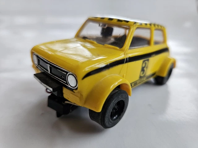 SCALEXTRIC YELLOW RALLY Car Mini 1275 GT 1980s C122 working £9.99 ...
