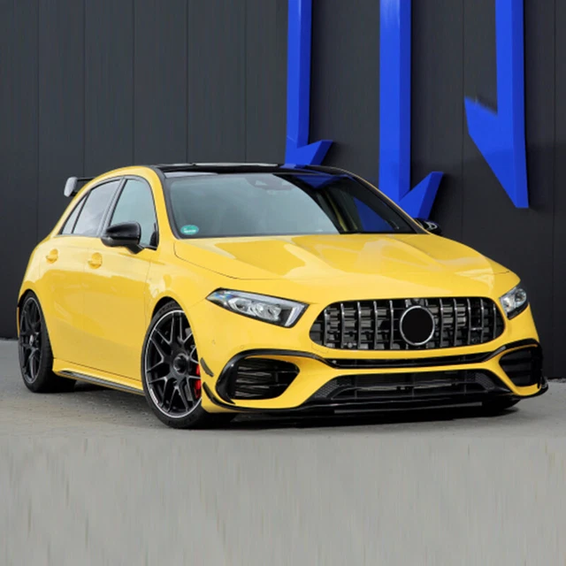 FRONT BUMPER SPLITTER Aero Kit For Mercedes A Class W177 Amg A45 A35 ...