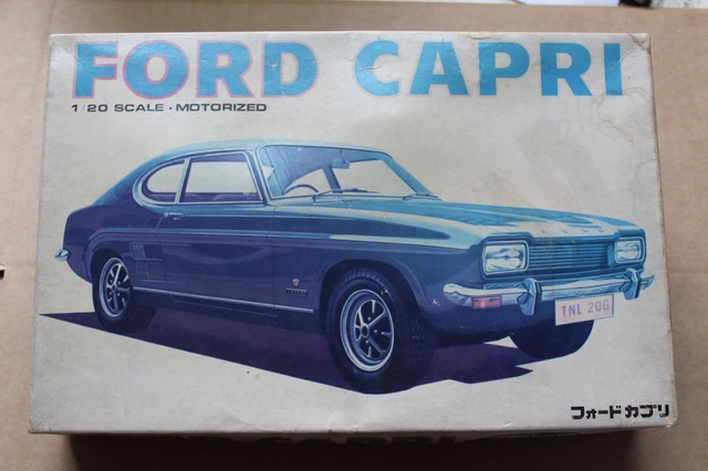 FORD CAPRI MODEL MK1 car 1/20 motorized model kit 8066 bandai sealed ...