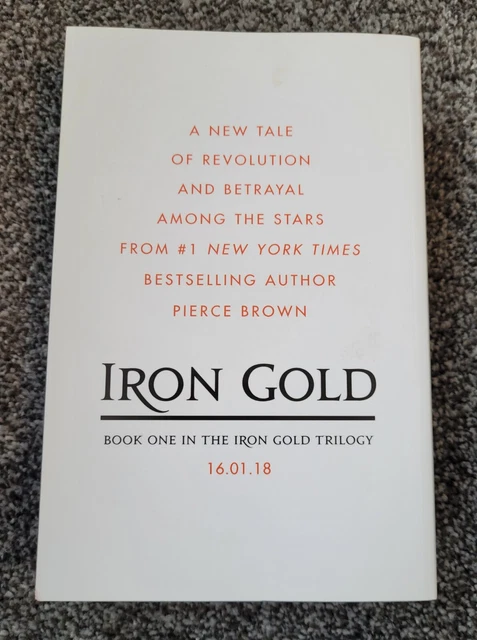 IRON GOLD PIERCE Brown Uncorrected Proof ARC Trade Paperback £80.00 ...