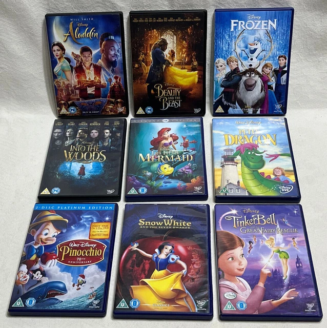 9 X DISNEY ANIMATION & LIVE ACTION FILMS : DVD Collection, Bundle Job ...