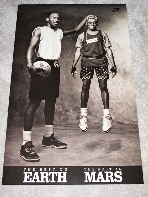 NIKE BASKETBALL POSTER - MICHAEL JORDAN & SPIKE LEE / BEST ON EARTH ...