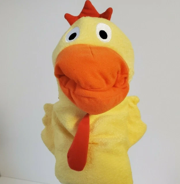 IKEA CHICKEN ROOSTER Hand Puppet Klappar Lantlig Yellow Orange Duck 10 ...