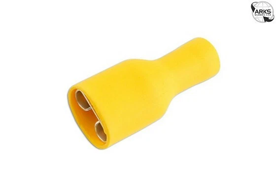 CONNECT WIRING CONNECTORS - Yellow - 6.3mm Female Slide-On - Pack Of ...