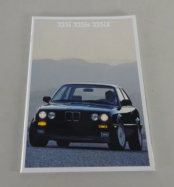 PROSPECTUS / BROCHURE BMW 3 Series E30 325i / 325is / 325ix US-Model ...
