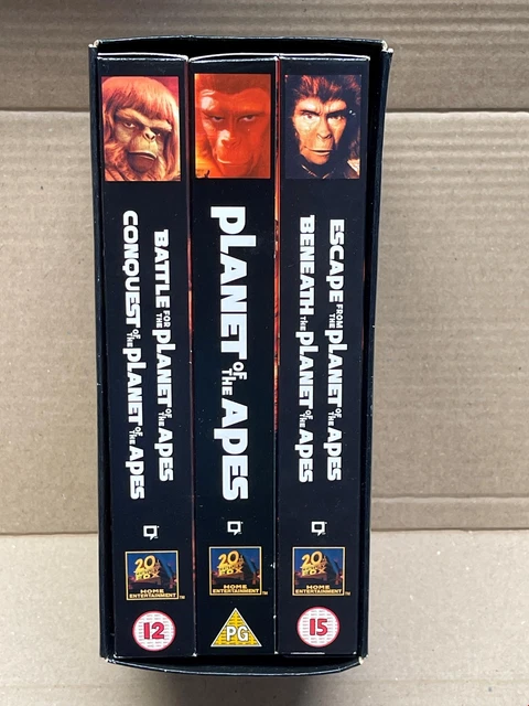 ORIGINAL PLANET OF The Apes Anniversary Edition on 3 x VHS Video ...