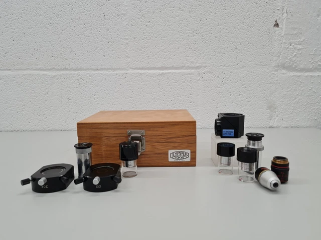BOX VON OLYMPUS & ; Nikon Mikroskop Objektive Zubehör - 160 Labor EUR ...