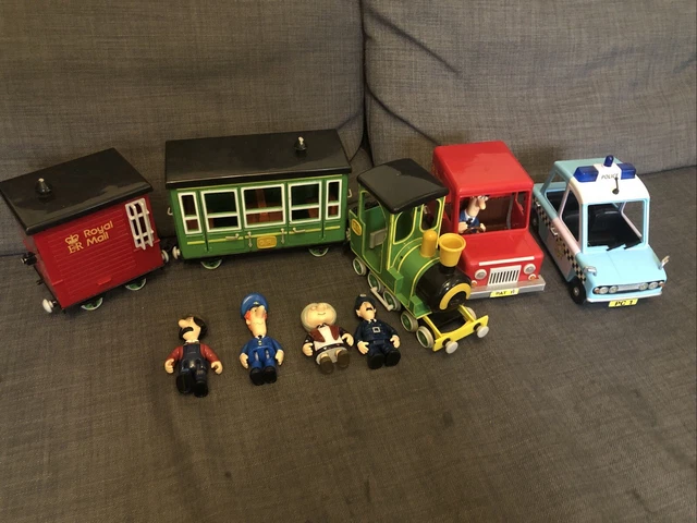 POSTMAN PAT TOYS Bundle Van Van Police Car Full Train With 5 Figures £ ...