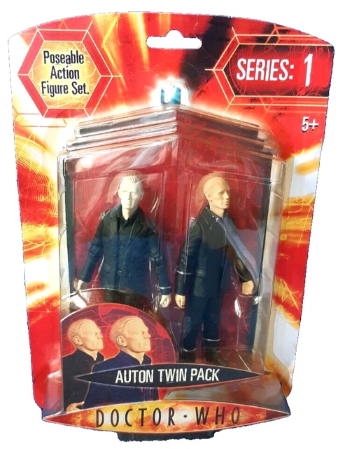DR WHO SERIES 1 Poseable Action Figures Set AUTON TWIN PACK New Sealed ...