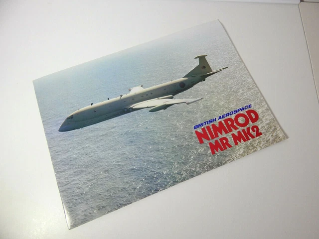 HAWKER SIDDELEY NIMROD MR Mk 2 1980's Factory Brochure RARE British ...