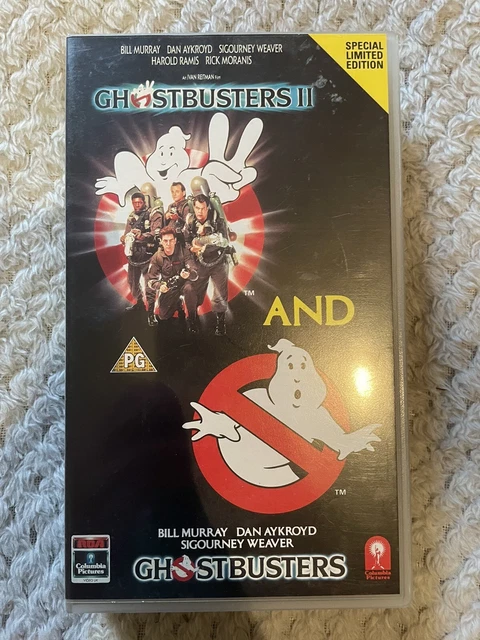 GHOSTBUSTERS 1 AND 2 VHS Video Tape Special Limited Edition Collectors ...