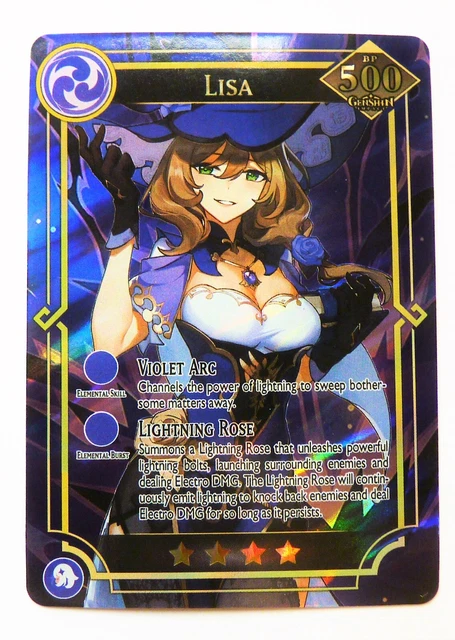 CARTE SEXY GIRL MANGA HOLO PRISM Waifu Genshin Impact Lisa EUR 5,00 ...