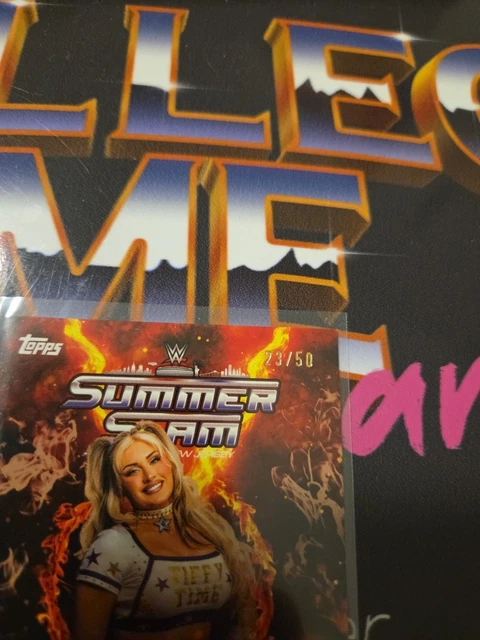 TOPPS WWE TIFFANY Stratton Summerslam 2025 numbered /50 Wrestling ...