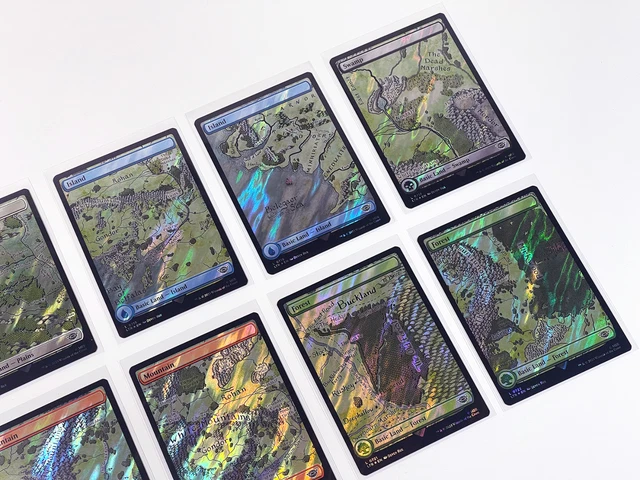 MTG LTR LORD of the Rings Map (Basic Land) COMPLETE SET 10 FREE POST ...