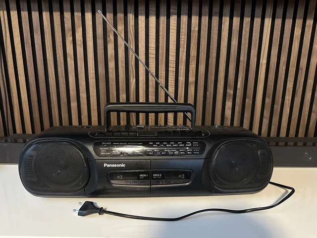 PANASONIC STEREO RADIO Kassette Recorder RX-FT530 Doppel Cassette Top ...