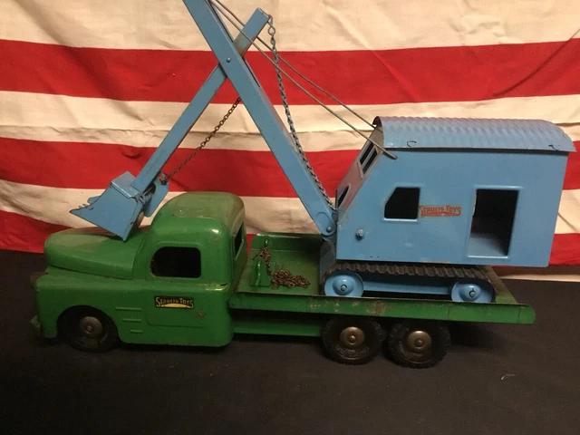 SUPER RARO! STRUCTO 1950s Hauler Pickup Truck And Steam Shovel Nice ...