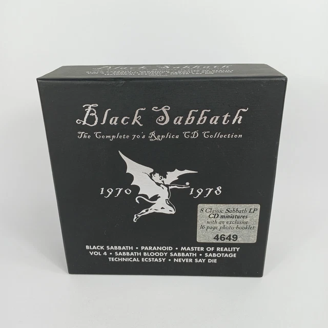 BLACK SABBATH THE Complete 70s Replica CD Collection Box Set LTD ED ...